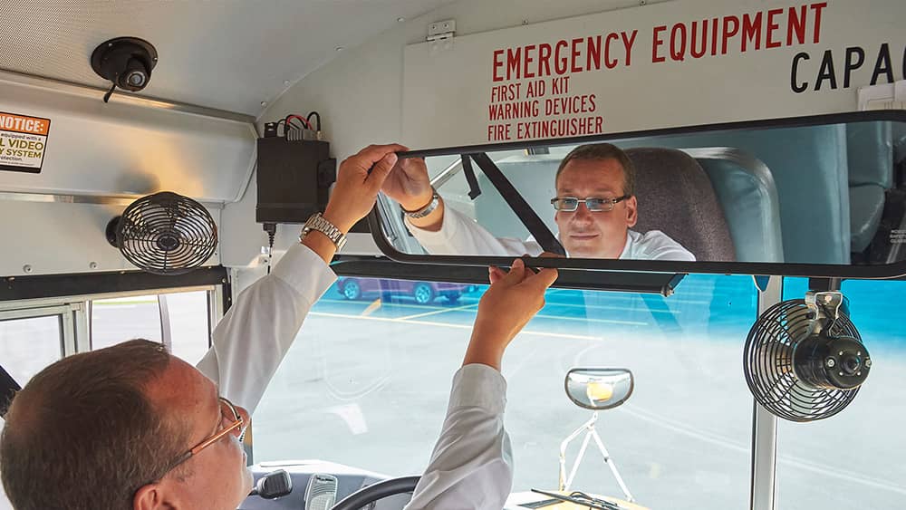 ELDT School Bus Endorsement: Danger Zones and Use of Mirrors