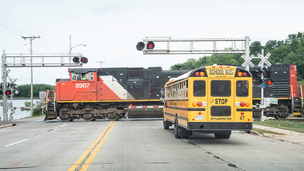 ELDT School Bus Endorsement: Railroad-Highway Grade Crossings
